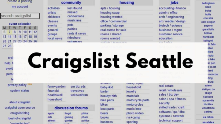 Craigslist Seattle: Your Guide to the Emerald City Marketplace